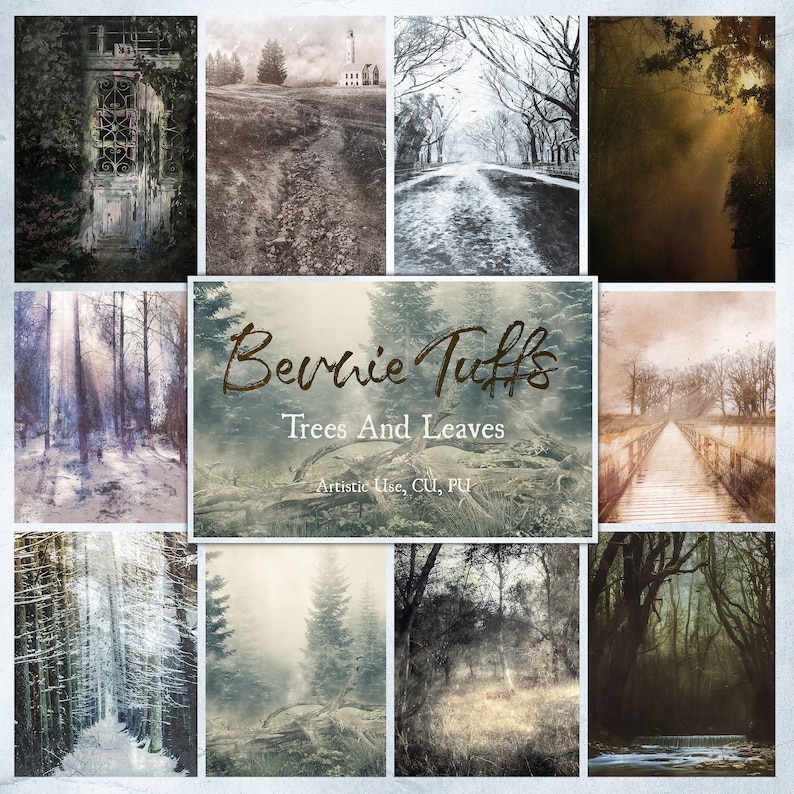Bernie Tuffs - Trees and Leaves Backgrounds - Etsy