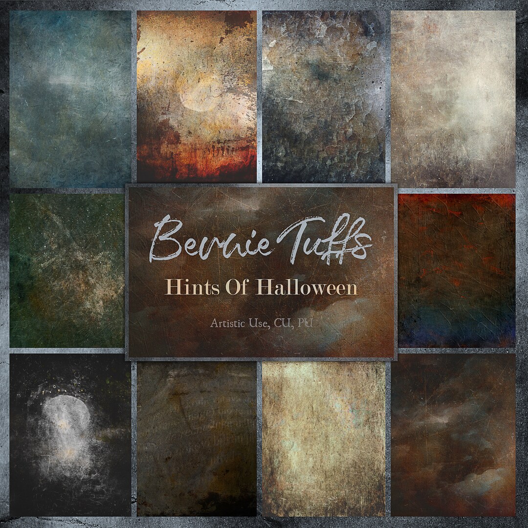 Bernie Tuffs - Hints of Halloween, Textured Papers, Overlays ...