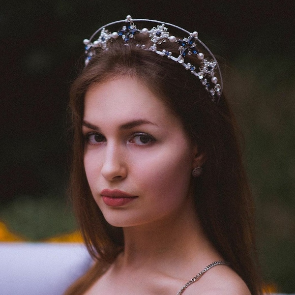 Blue Tiara - Etsy