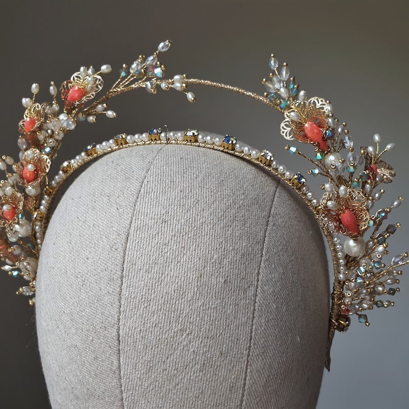 Pearl Tiara - Etsy