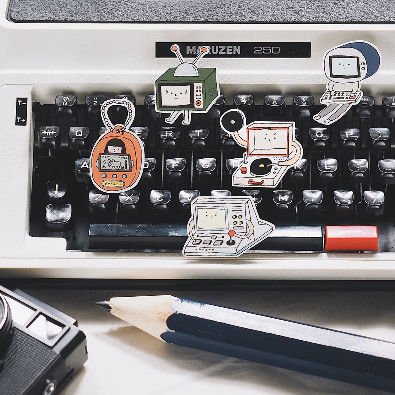 Retro Machine Medium Sticker Set 3-10 | Etsy