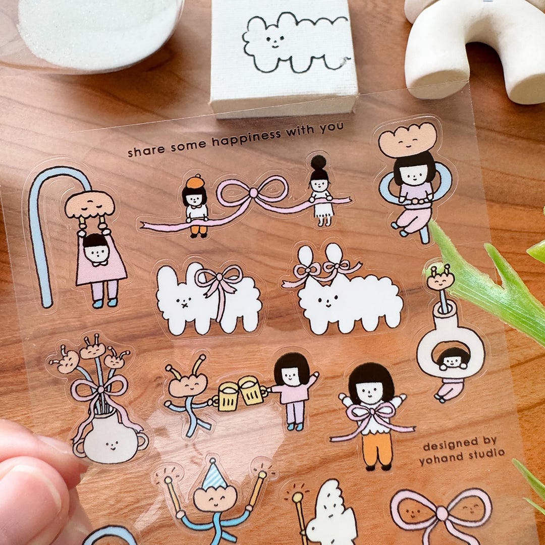 Ribbon - Die Cut Tiny Stickers - Etsy