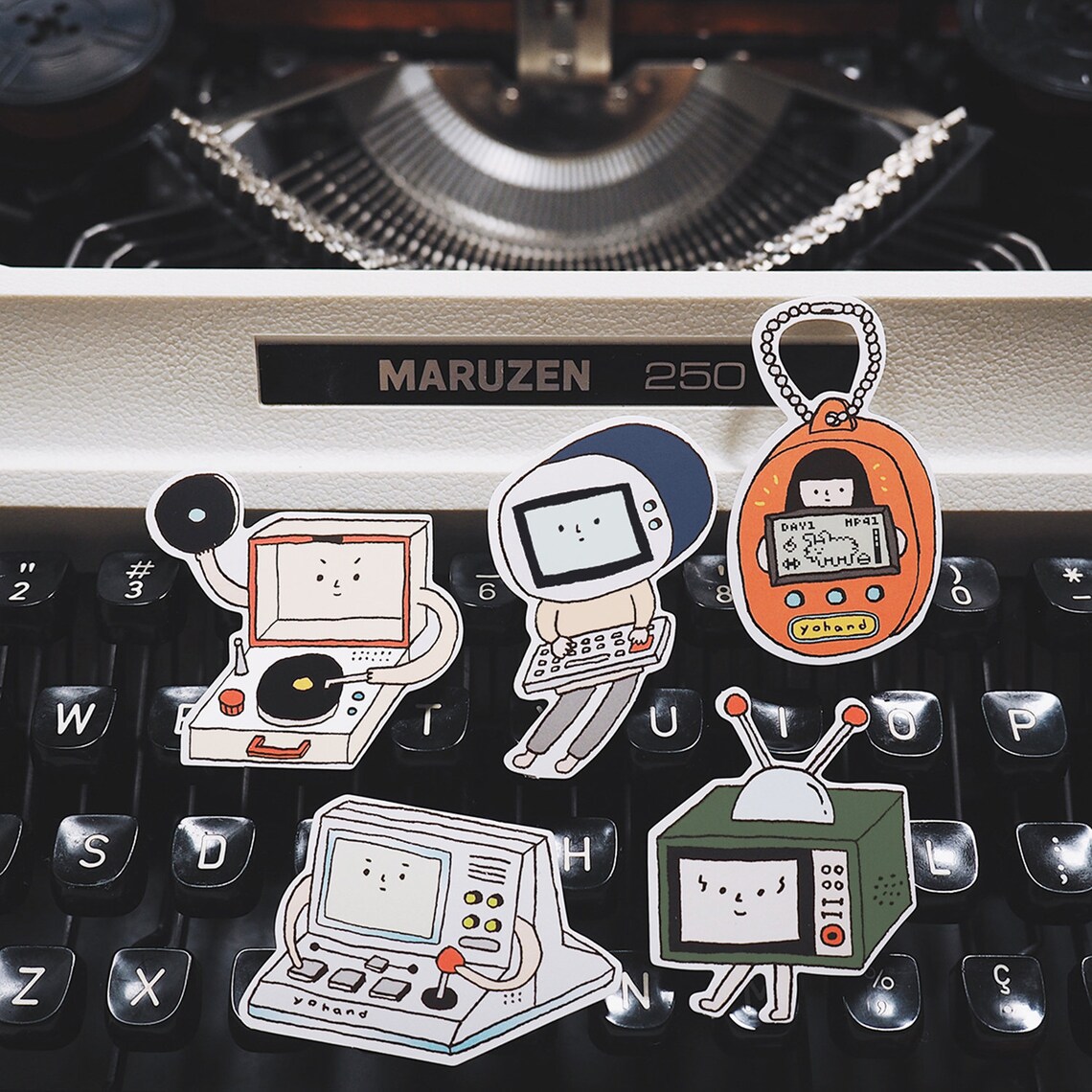 Retro Machine Medium Sticker Set 3-10 - Etsy
