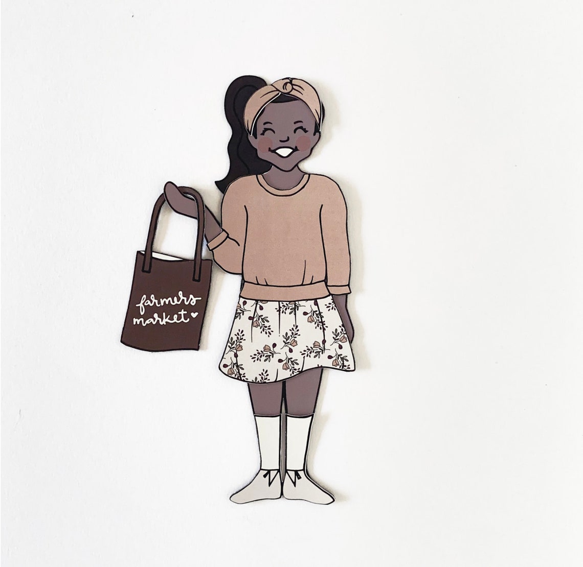 Weekender Magnetic Paper Doll Stylish Outfit Hand Drawn - Etsy