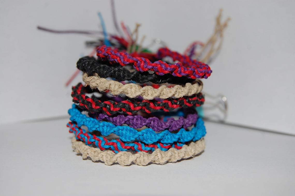 Twisted Macrame Friendship Bracelet - Etsy