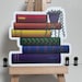 Rainbow Book Stack Sticker - Etsy