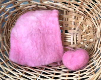 New Color Baby Pastel Blush Pink Felted Wool Hearts Heart - Etsy