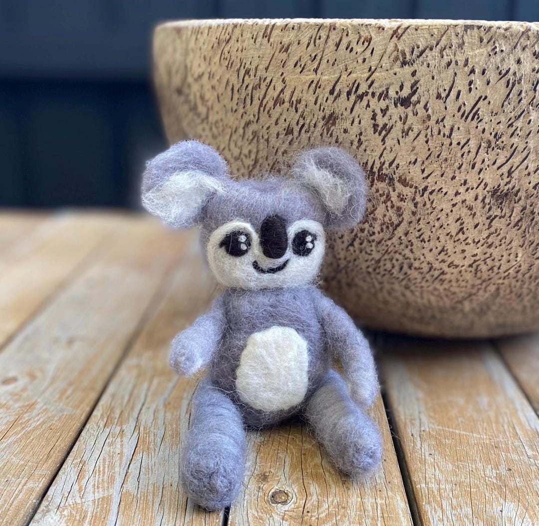 Felted Koala Toy (awake) Newborn Photo Prop - Etsy