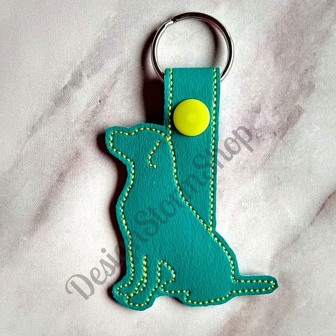 Labrador Key Fob Embroidery Design/dog Snap Tab/blank Tag for Keychain ...