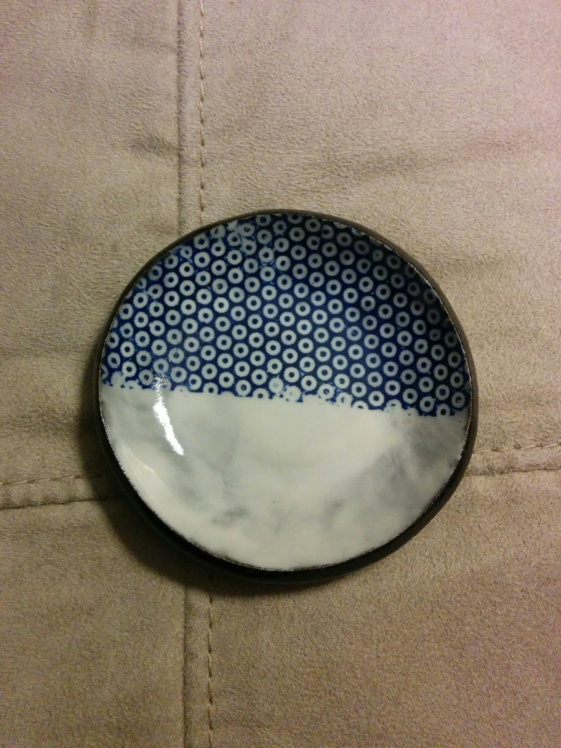 Tiny Black Ceramic Jewelry Dish - Etsy