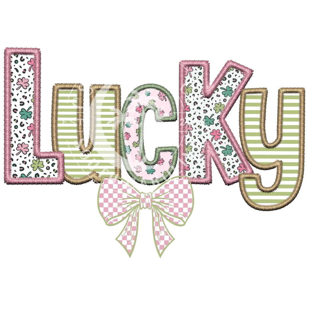 Lucky Coquette Preppy Pastel Irish Shamrock Bow St Patty's Retro ...