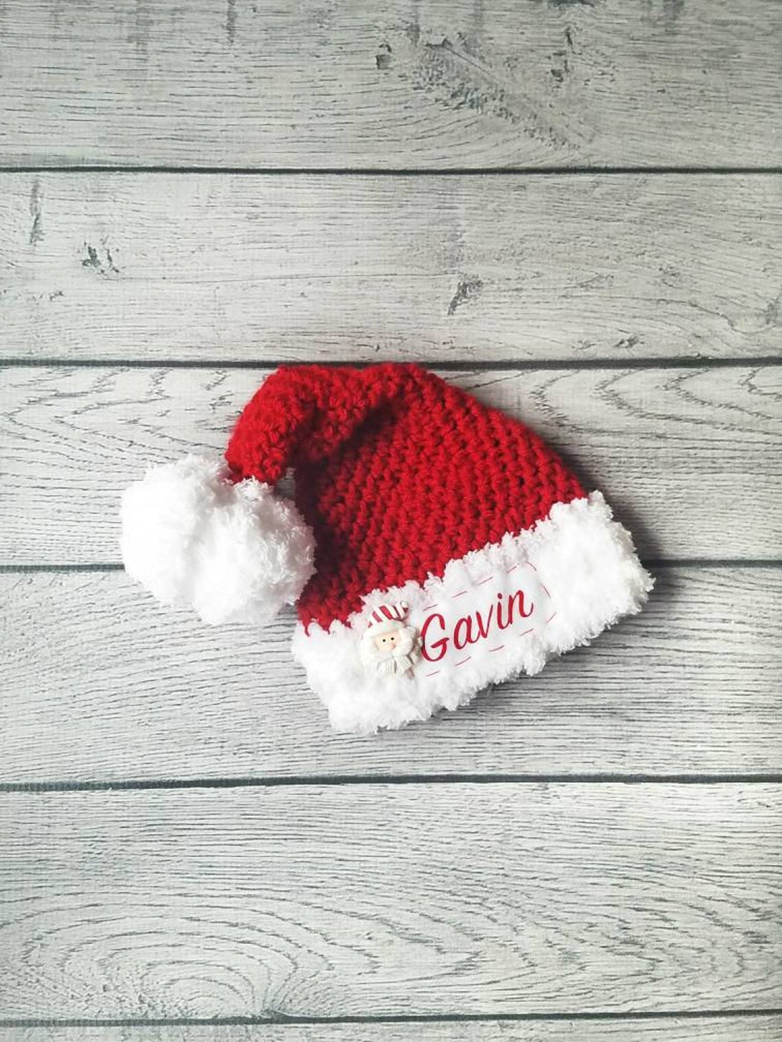 Baby Santa Hat Personalized Santa Hat Baby Christmas Hat - Etsy