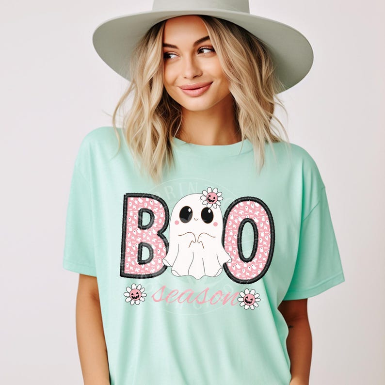 Boo Season- Pink Halloween- Boo Alpha Halloween- Ghost Pink Halloween ...
