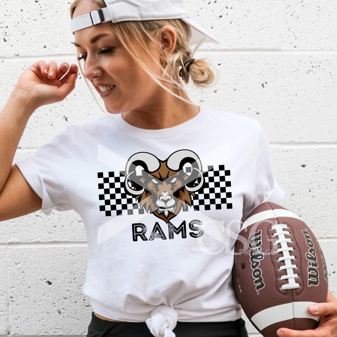 Rams Mascot Retro Game Day Football Sublimation Png Digital Design ...