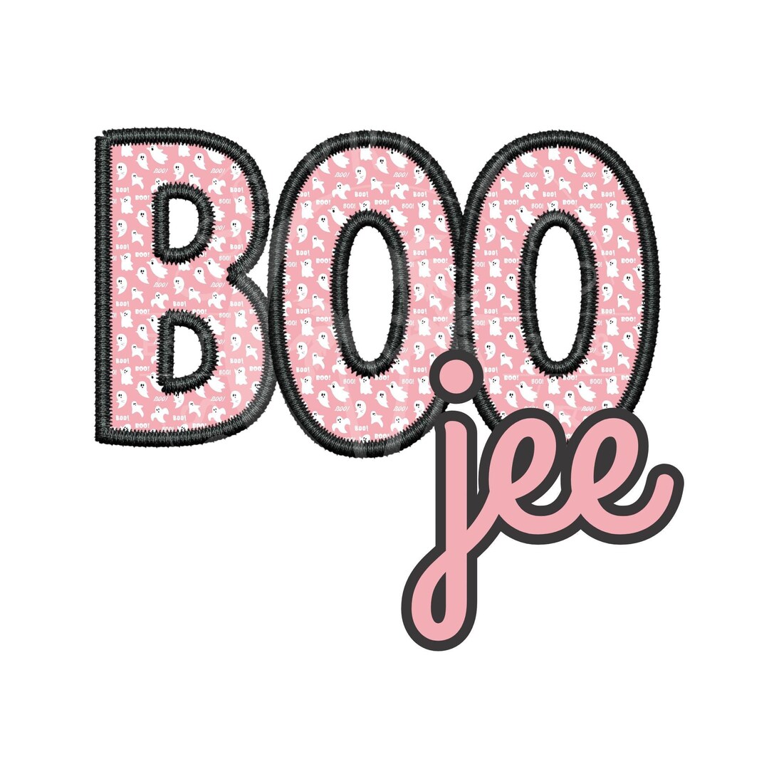 Boo Jee- Pink Halloween- Boo Alpha Halloween- Ghost Pink Halloween ...