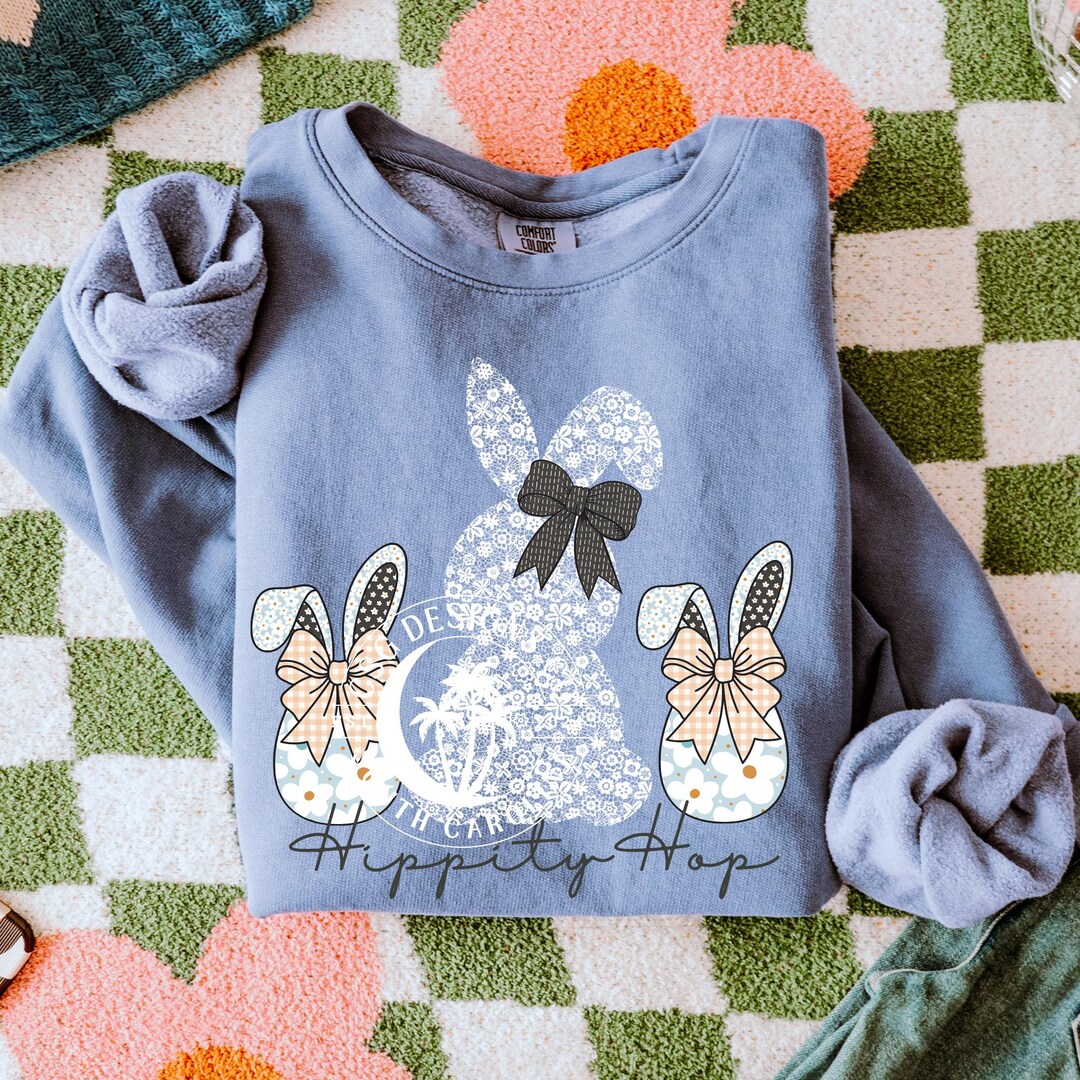 Lace Preppy Bunny Coquette Polka Dot Bow Floppy Rabbit Ear Eggs Easter ...