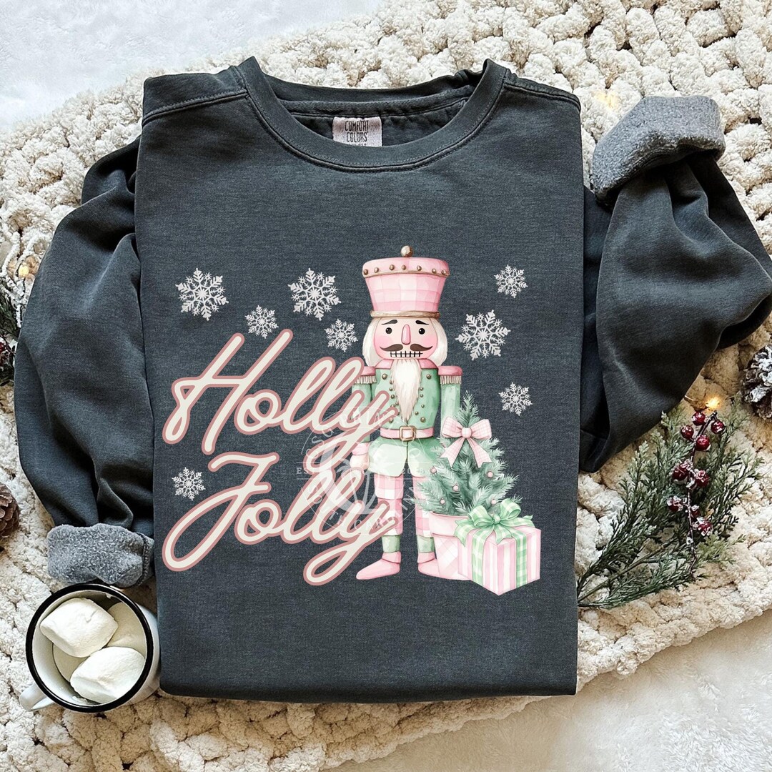 Holly Jolly Christmas- Preppy Pink Nutcracker Christmas- Coquette ...