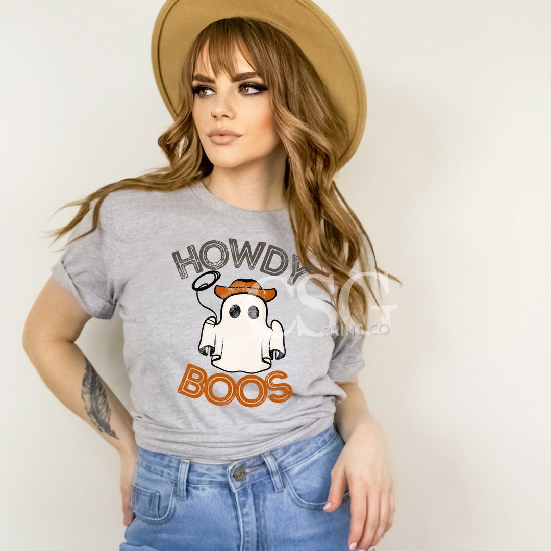 Howdy Boo - Western Ghost Sublimation Design - Country Ghost Png ...