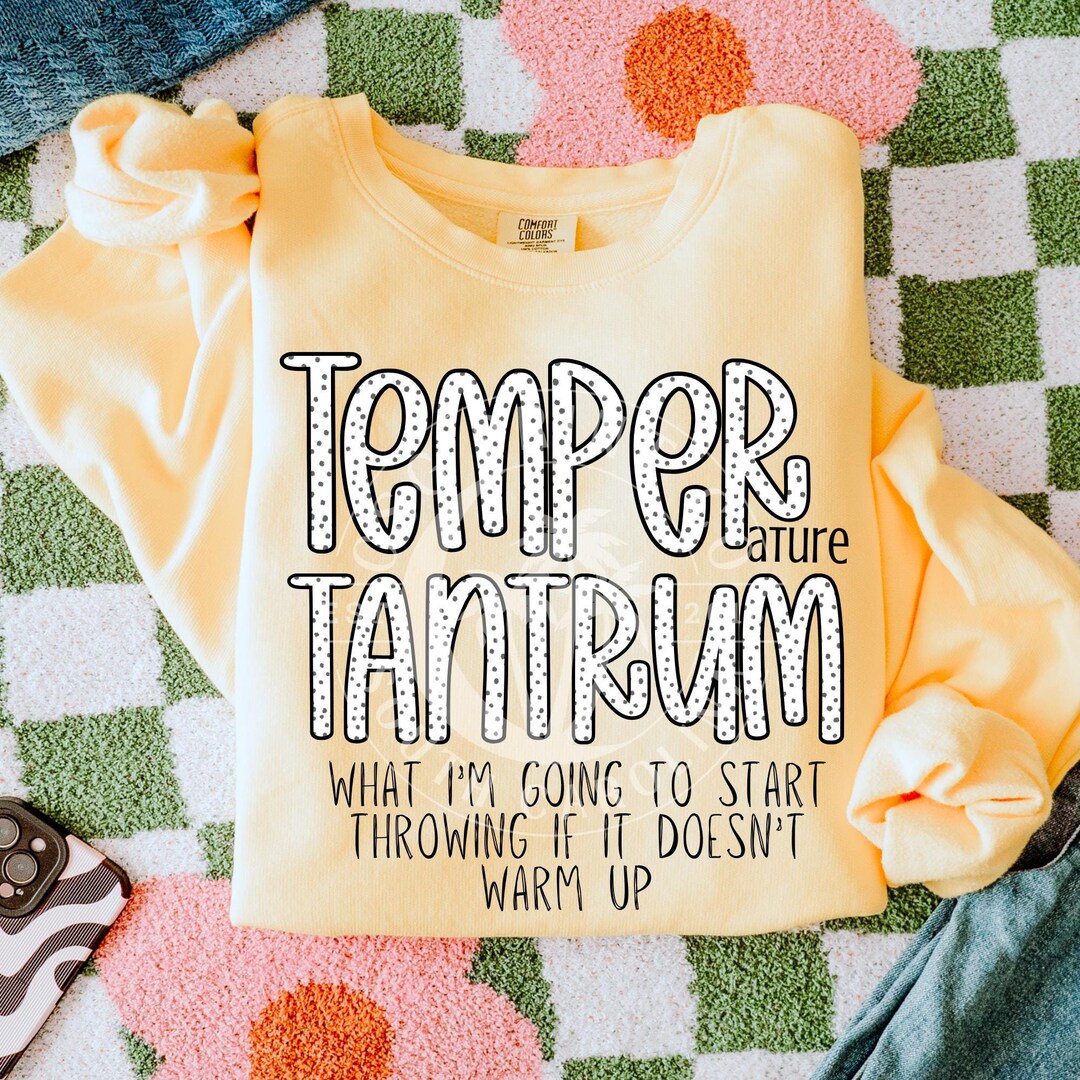 Temper Tantrum- Funny Winter- Freezing Season- Dalmatian Dots Winter ...