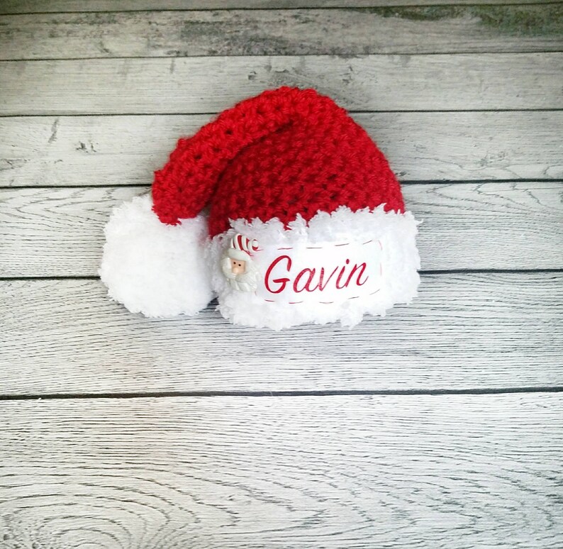 Baby Santa Hat Personalized Santa Hat Baby Christmas Hat - Etsy