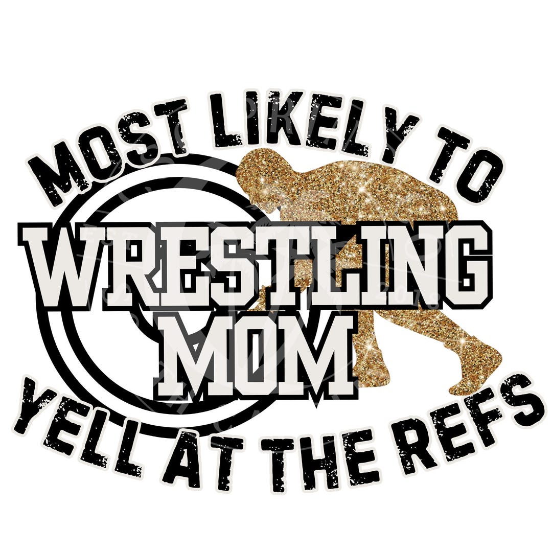 Wrestling Mom- Loud Proud Wrestling- Preppy Wrestling Sequin- Yell at ...