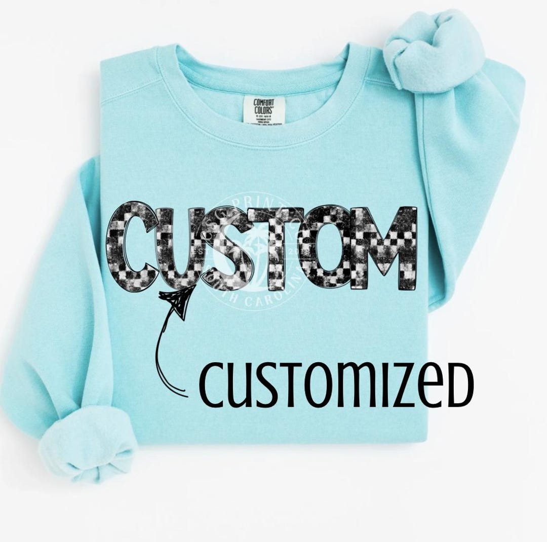 Custom Checkerboard Glitter Name- Custom Racing - Custom Race ...