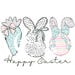 Happy Easter Trendy Polka Dot Preppy Coquette Bunny Carrot Things ...