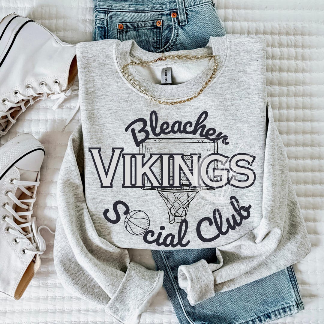 Vikings Preppy Basketball Bleachers Social Club Fan Gear Basketball ...