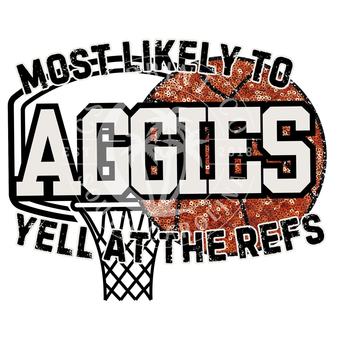 Aggies Mascot - Coquette Yell at the Refs - Preppy Basketball- Preppy ...
