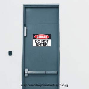 Do Not Enter Sticker Danger Sign Decals for Business Danger Signs for ...