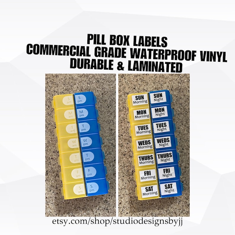 Pharmacy Pill Box Labels Pill Box Stickers Pill Box Labels Medicine Box ...