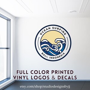 Full Color Printed Logo Decal for Business Custom Lettering for Window ...