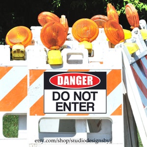 Do Not Enter Sticker Danger Sign Decals for Business Danger Signs for ...
