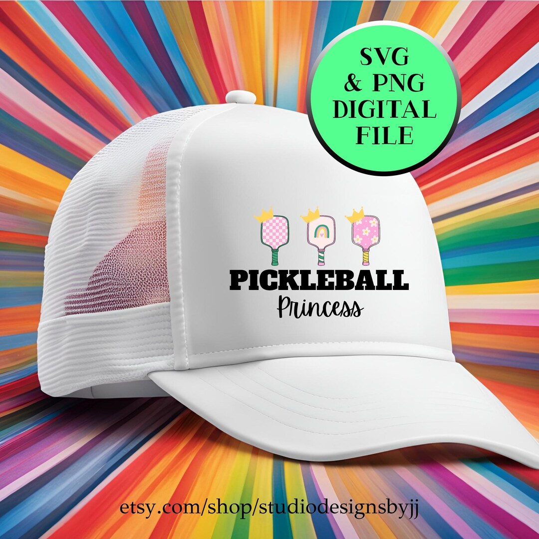 SVG PNG Pickleball Princess Pickleball Digital Download File Pickleball ...