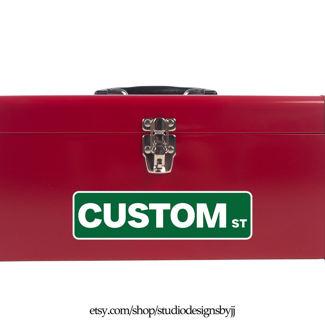 Custom Street Sign Sticker Sign Name Decal Green Street Sign With Name ...