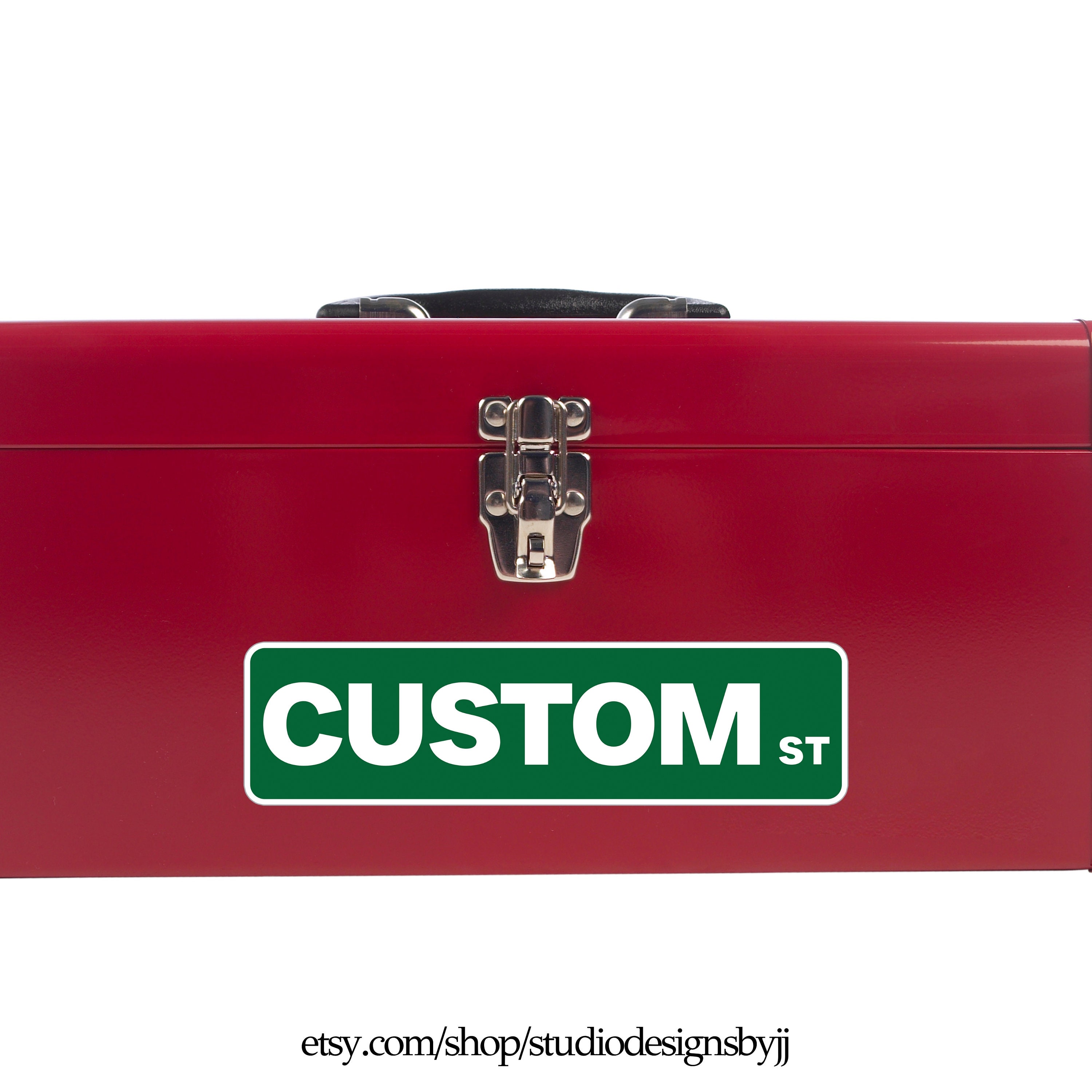 Custom Street Sign Sticker Sign Name Decal Green Street Sign With Name ...