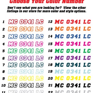 Boat Registration Number Stickers Jet Ski Numbers 2 PACK Boat Name ...