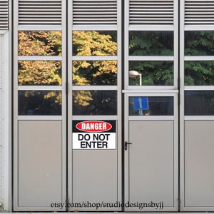 Do Not Enter Sticker Danger Sign Decals for Business Danger Signs for ...