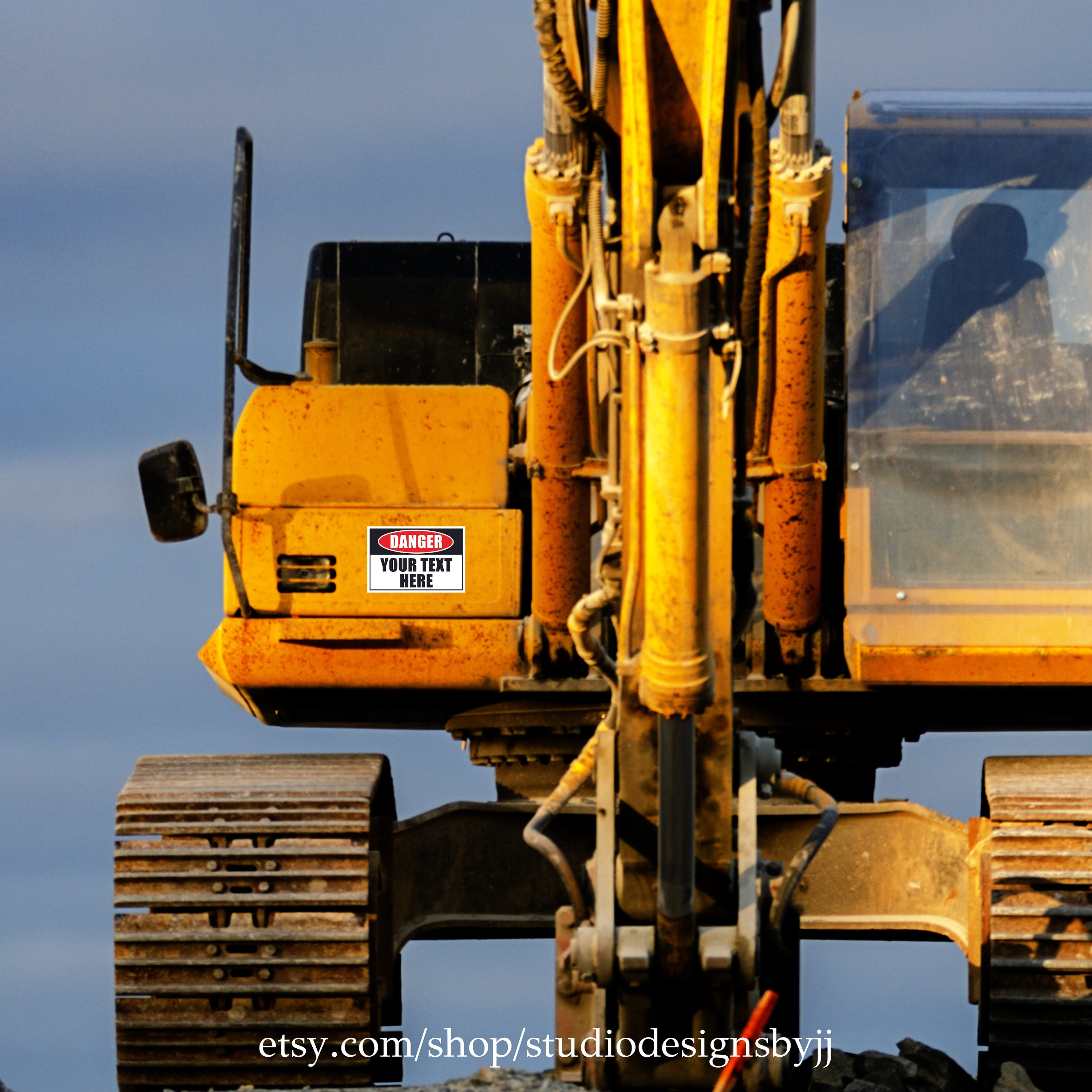 Custom Danger Waterproof Vinyl Die Cut Laptop Decal Tumbler Sticker Car ...