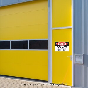 Do Not Enter Sticker Danger Sign Decals for Business Danger Signs for ...