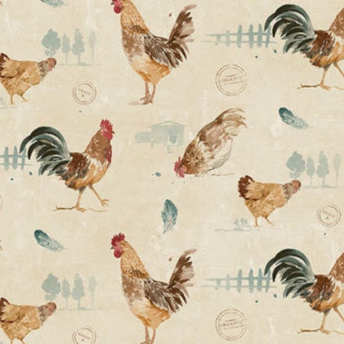 Rustic Farmhouse Chicken Wallpaper Rooster Barn Animal Old - Etsy
