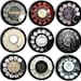 Old Antique Rotary Phone Dial Drawer Pull Set, Industrial Steampunk ...