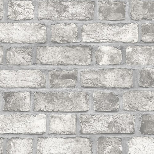 Rustic Gray Brick Wallpaper French Country Cottage - Etsy