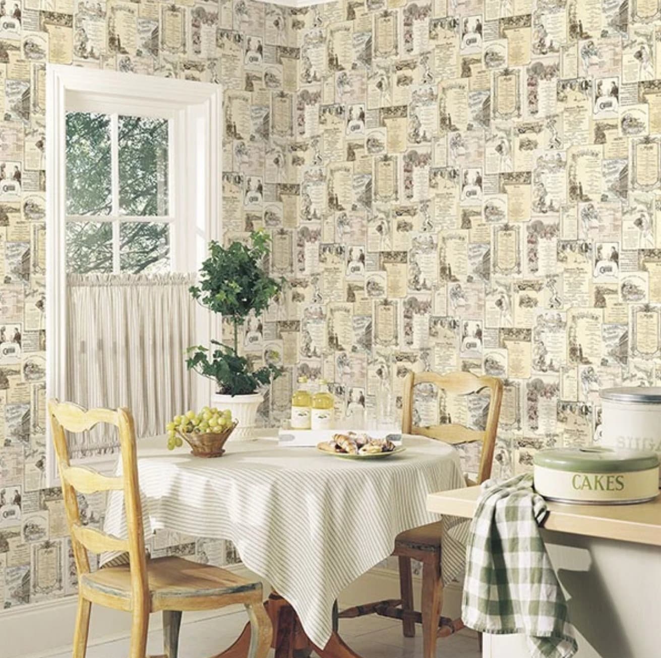 Antique French Restaurant Menu Wallpaper Parisian Bistro Café | Etsy