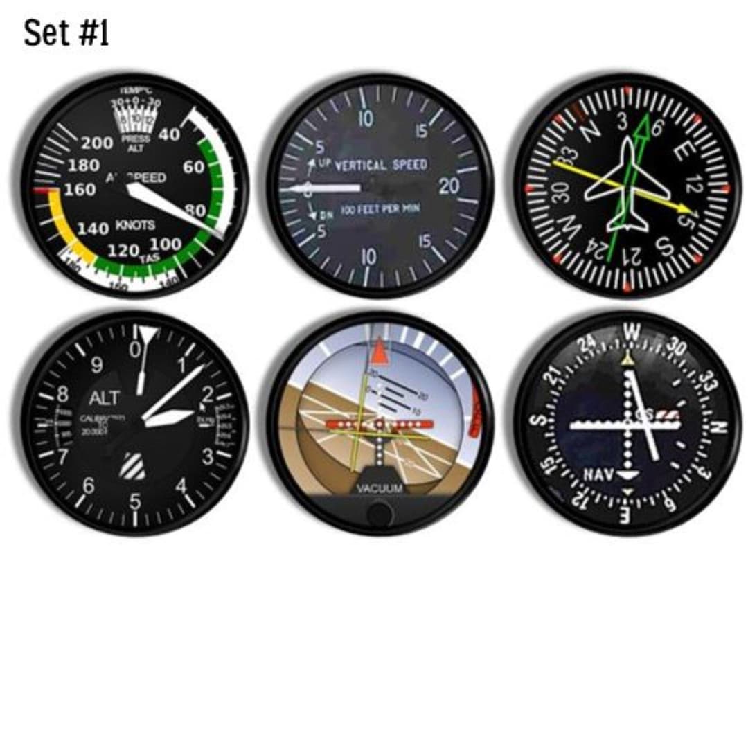 Aviation Instrument Themed Cabinet Knobs, Airplane Cockpit Flight Gauge ...