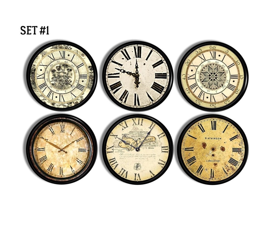 Antique Clock Theme Door Knobs, Vintage Office Cabinet Drawer Pulls ...