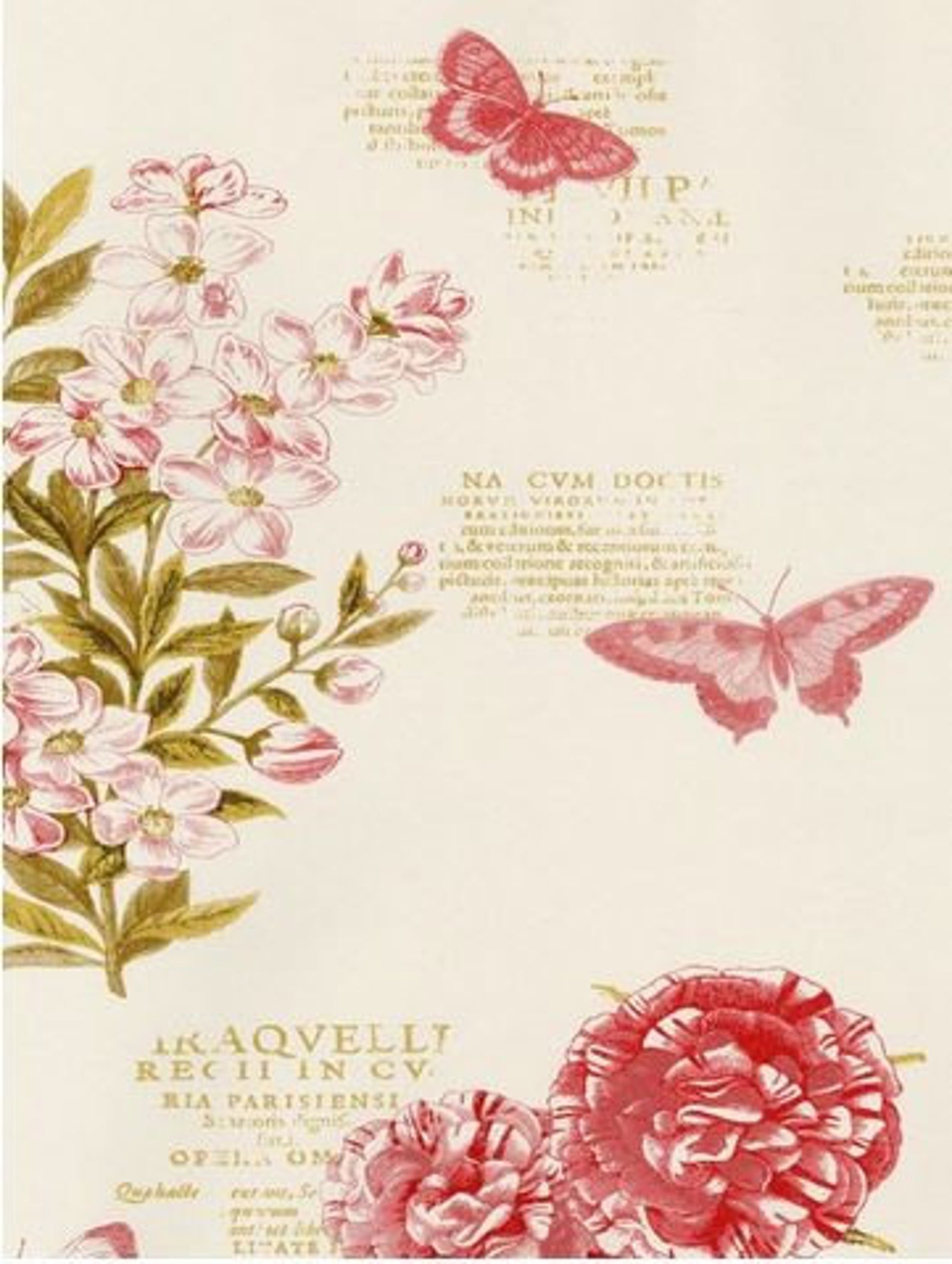 Vintage French Country Garden Wallpaper Antique Botanical - Etsy