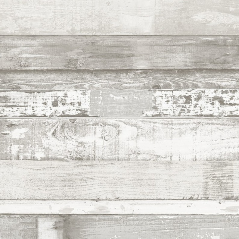 Wallpaper Chippy Painted Rustic Farmhouse Barnwood - Etsy