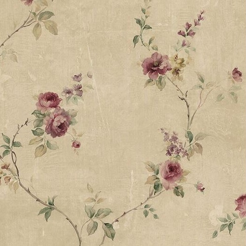 Vintage Victorian Rose Bouquet Wallpaper Antique Shabby - Etsy