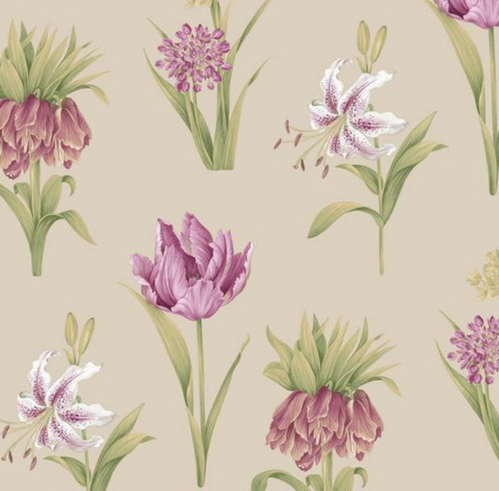 Fresh Country Garden Floral Wallpaper Farmhouse Cottage - Etsy